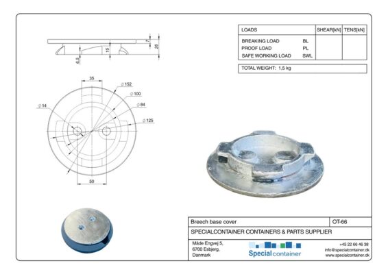 Breech base cover - SpecialContainer.dk